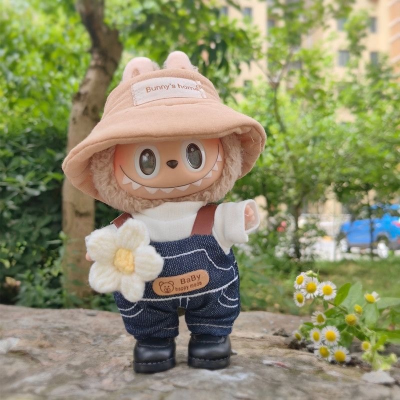 (Only Clothes) Labubu Clothes V1 Labubu Doll Accessories Spring Farmer ...
