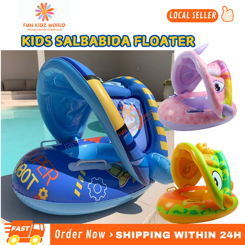 Kids Inflatable Salbabida Floaters Pink Unicorn Swimming Floater Green ...