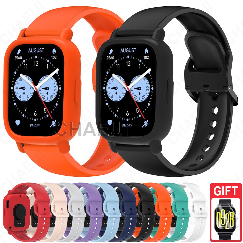 Silicone Strap Band with Case Soft Frame Bracelet Accessories for Redmi ...