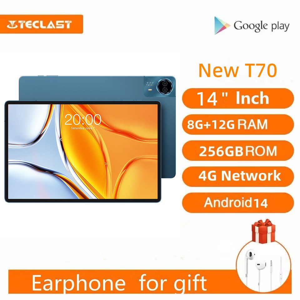 Teclast T70 Tablet 14" FHD Display Android 14 MTK Helio G99 8GB/256GB ...
