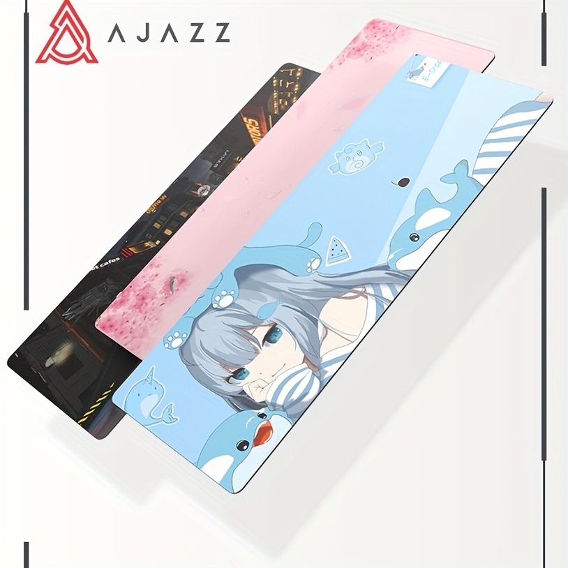 AJAZZ Gaming mouse pad Large thickened edge-locking Custom cute cherry ...