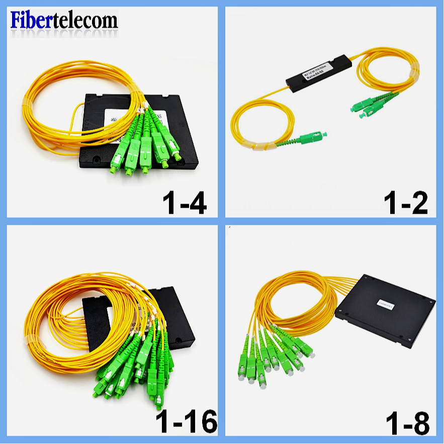 FBT Splitter box 1x2 1x4 1x8 1x16 ABS Fiber Optic Splitter Splice Pig ...