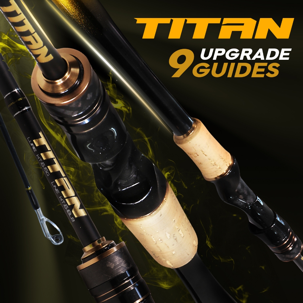 1.8M/1.98M Powerful ML Powerful Flexible Fishing Rod With 9 Guide Rings ...