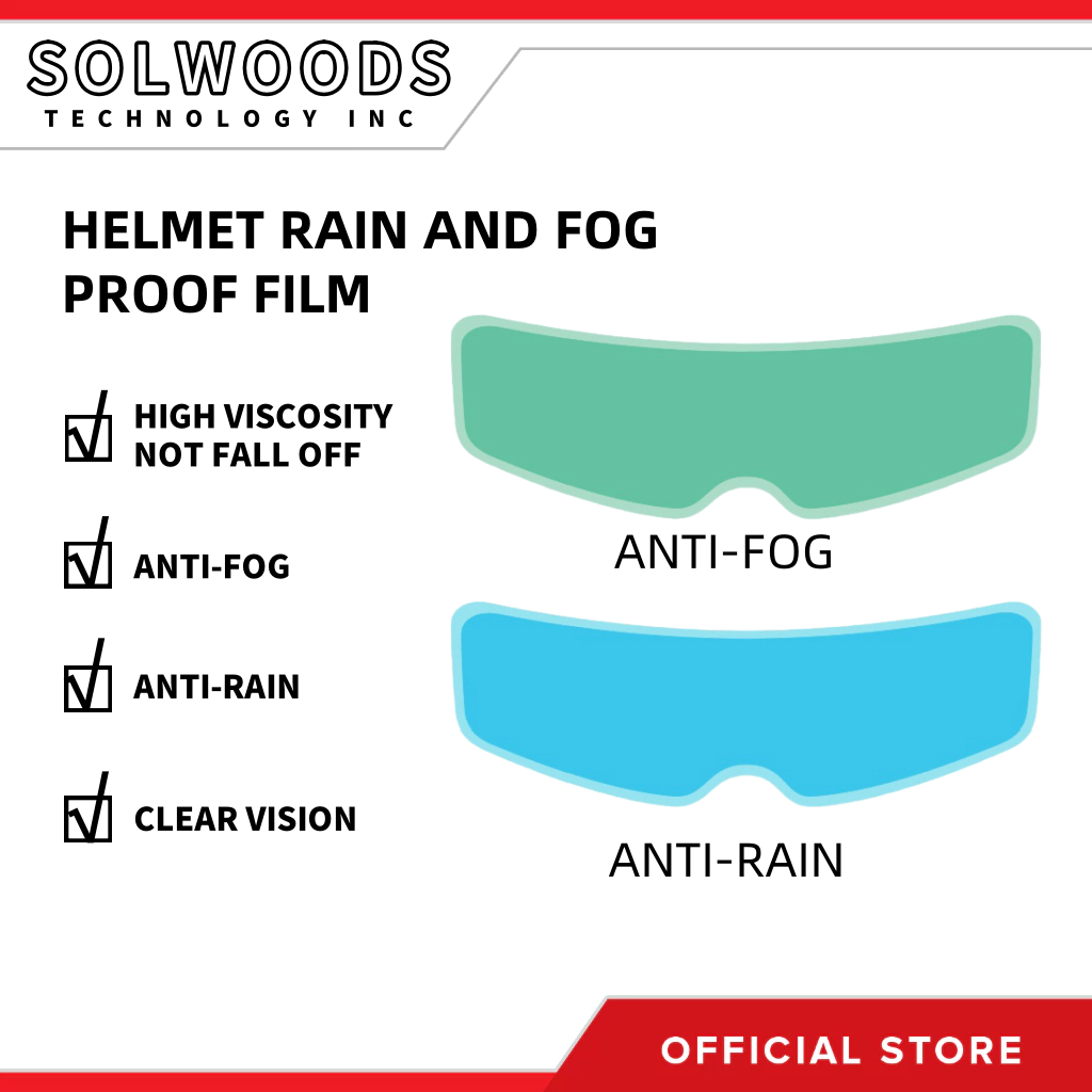 [BUY 1 GET 2] Motorcycle Helmet HD Waterproof Lens Thick Glue Type ...