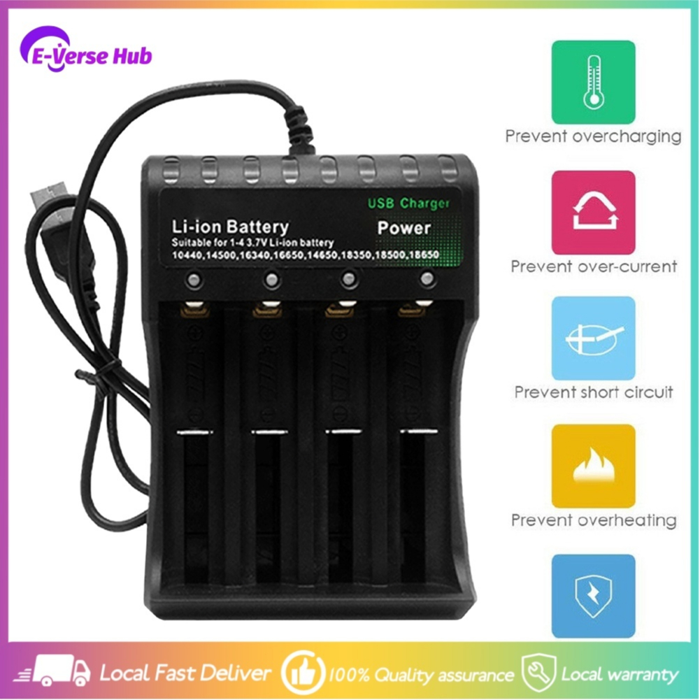 USB Fast Charging Smart Battery Charger 18650 Charger Universal Charger ...