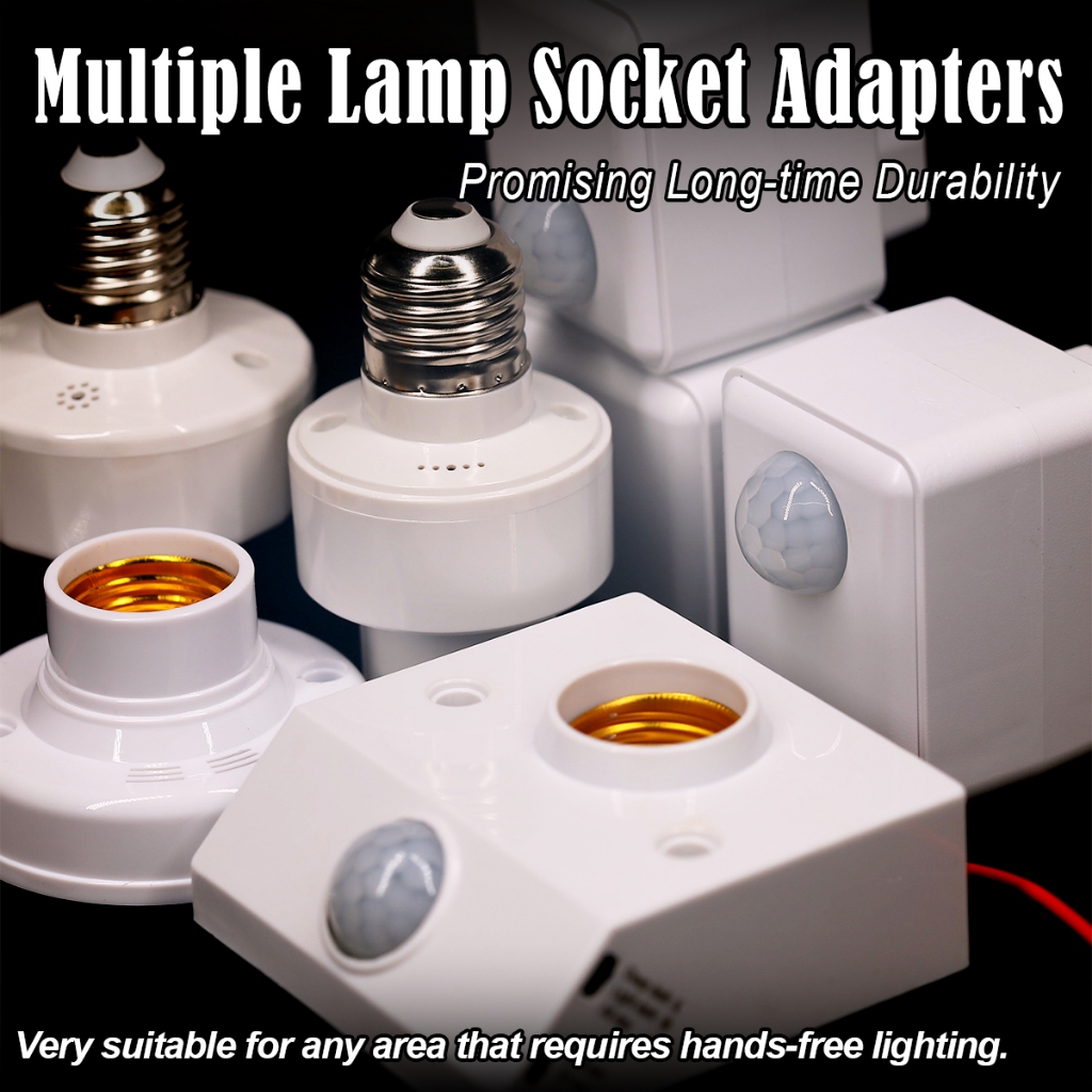 E27 Infrared Sensor Lamp Holder Wall-mounted Light Pir Radar Detector ...