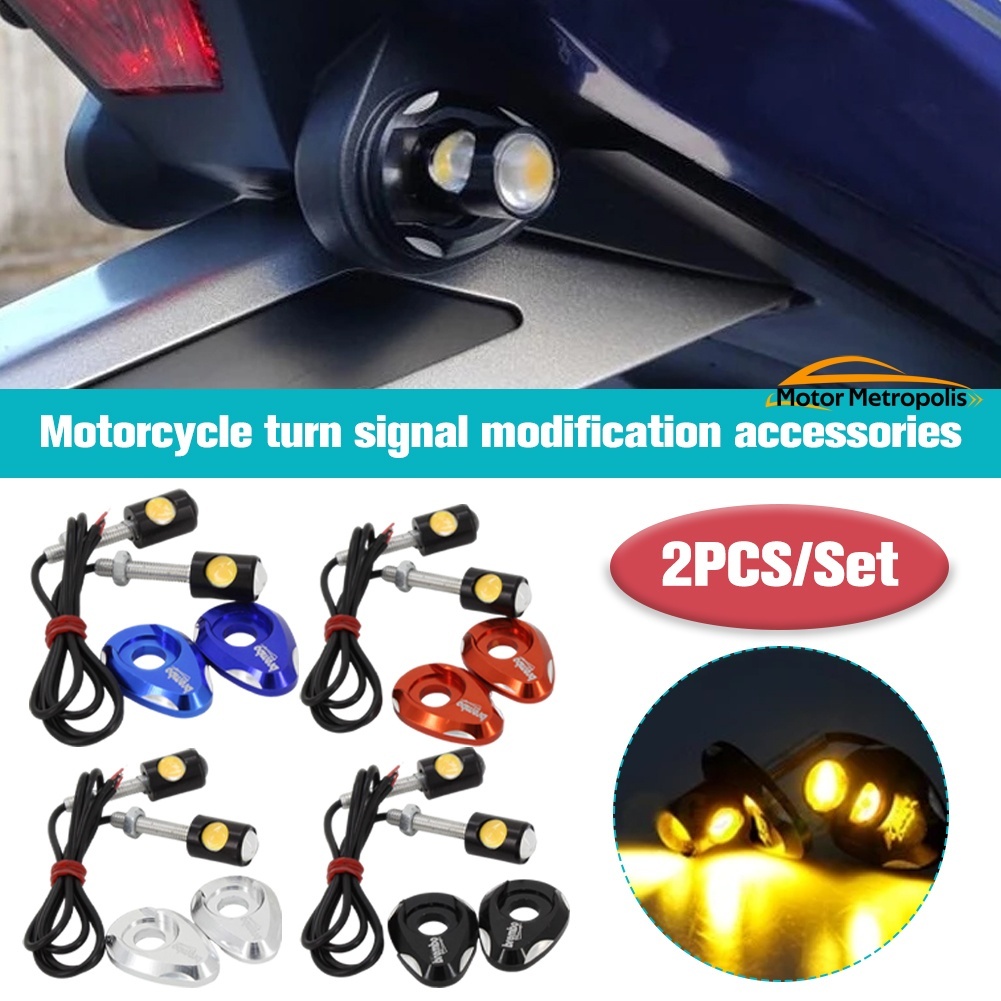 2pcs Mini Led Side Signal Light Universal Signal Tampal Led Indicator for Yamaha LC Y15 Y16 R15 ...