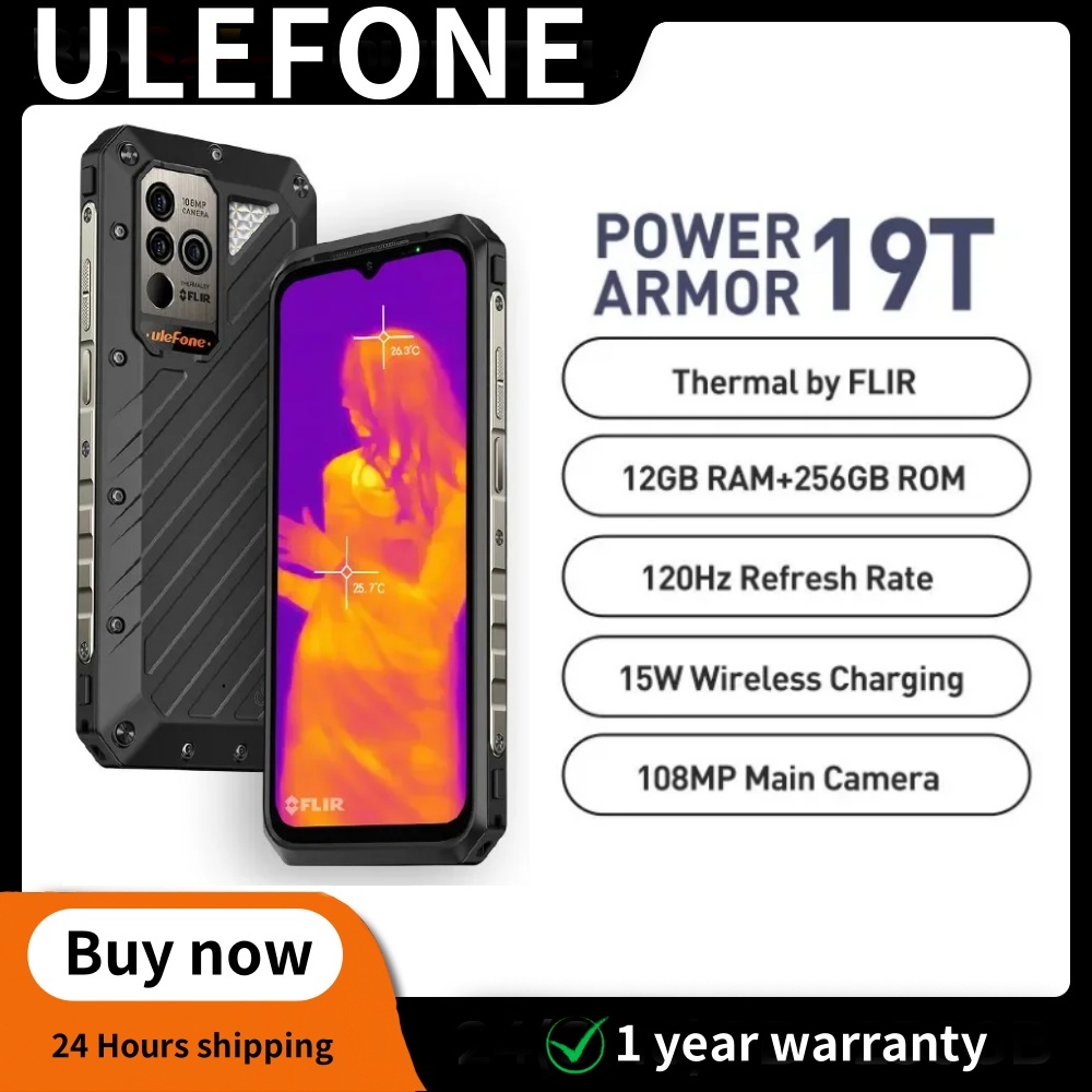 Ulefone Power Armor 19T Rugged Smartphones 17GB+256GB Android 12 Mobile ...