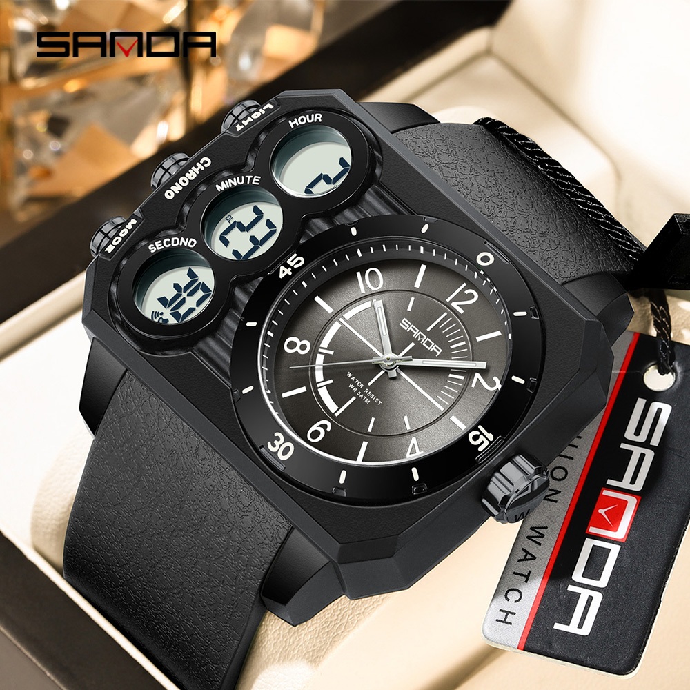SANDA 6237 New Sports Watch For Male Students With Nightlight ...