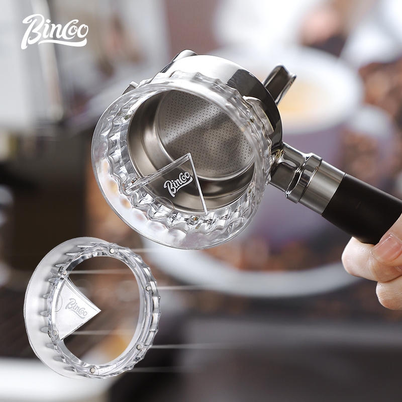 Bincoo Coffee Handle Fabric Powder Dispenser With Magnetic Suction Anti Fly Powder Ring 51/58mm ...