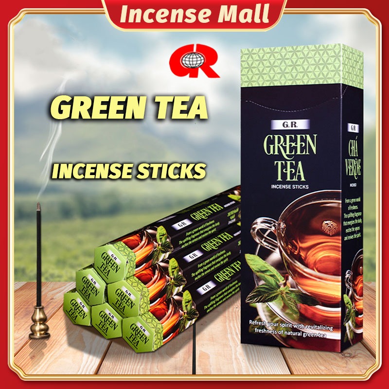 GR Green Tea Incense Sticks (20 Sticks Per Pack) | Shopee Philippines