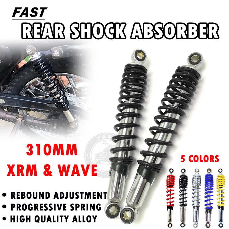 FAST Wave/Xrm/Tmx Rear Shock Absorber 310mm Motorcycle Shock Absorber ...