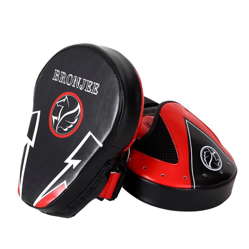 Boxing Training Mitts Pad Breathable PU Leather Muay Thai Boxing ...