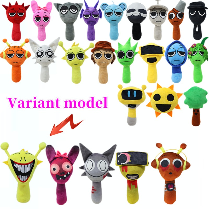 Sprunki Plush Toy Incredibox Rhythm Box Doll Surrounding the Game ...