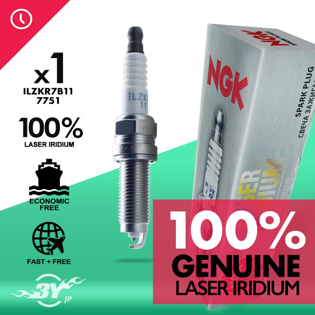 GENUINE HONDA ACCORD TOA 2.4 NGK LASER IRIDIUM (1pcs) PLUGS (ILZKR7B11 ...