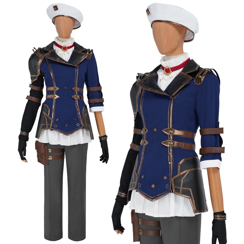 HOLOUN LOL Caitlyn Cosplay Costume Vi Arcane League of Legends Game ...