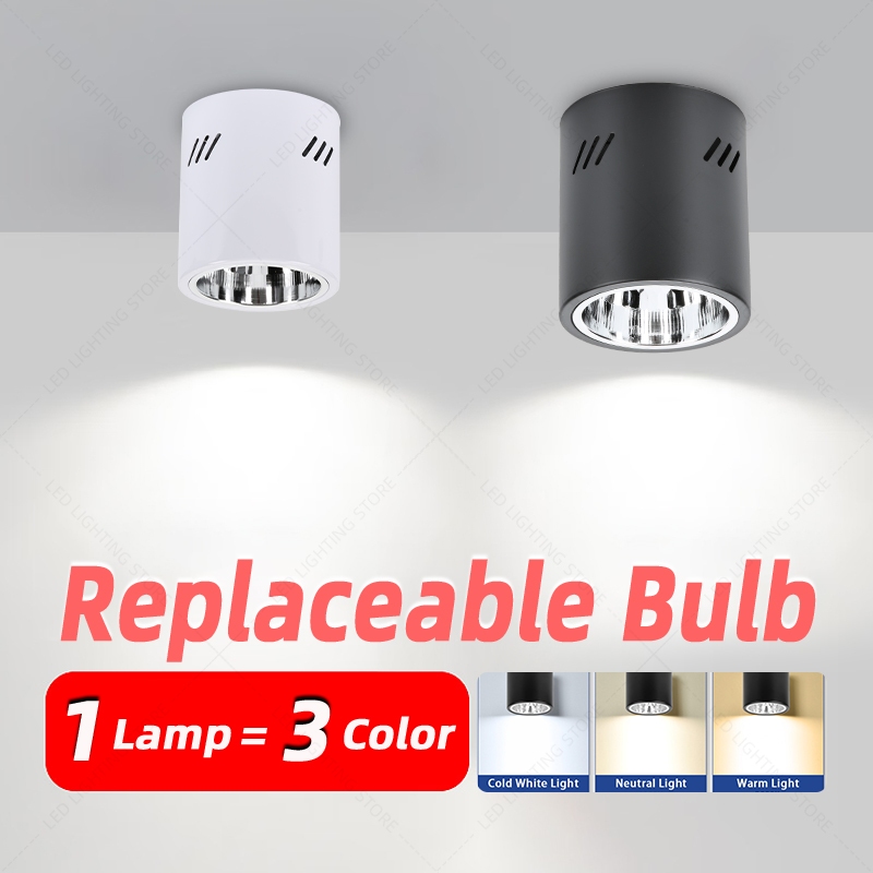 Tri-color Bulb Replacement LED Downlight Housing 3/4/5/6 Inch Round ...