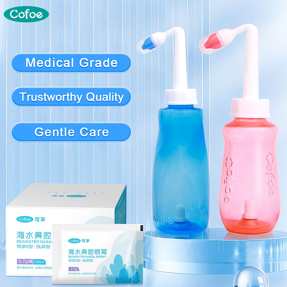 Cofoe Nose Cleaner Adult Nasal Sinus Rinse Bottle Wash Protector ...