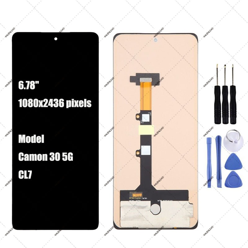 Original Tecno Camon 30 4G 5G CL6 CL7 LCD Display Touch Screen Digitizer Assembly Replacement ...