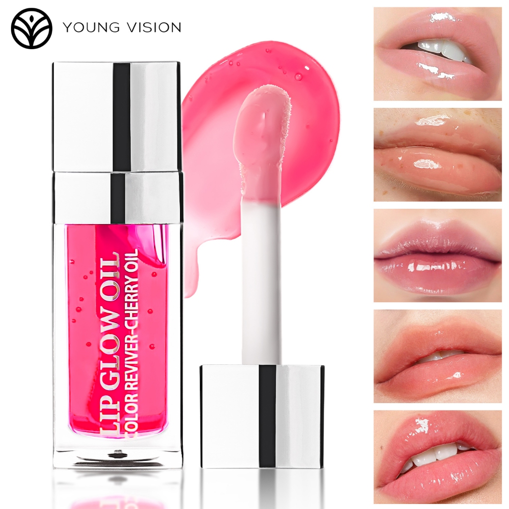 YOUNG VISION Toot Lip Lip Gloss Moisturizing Lip oil Clear glass lip ...