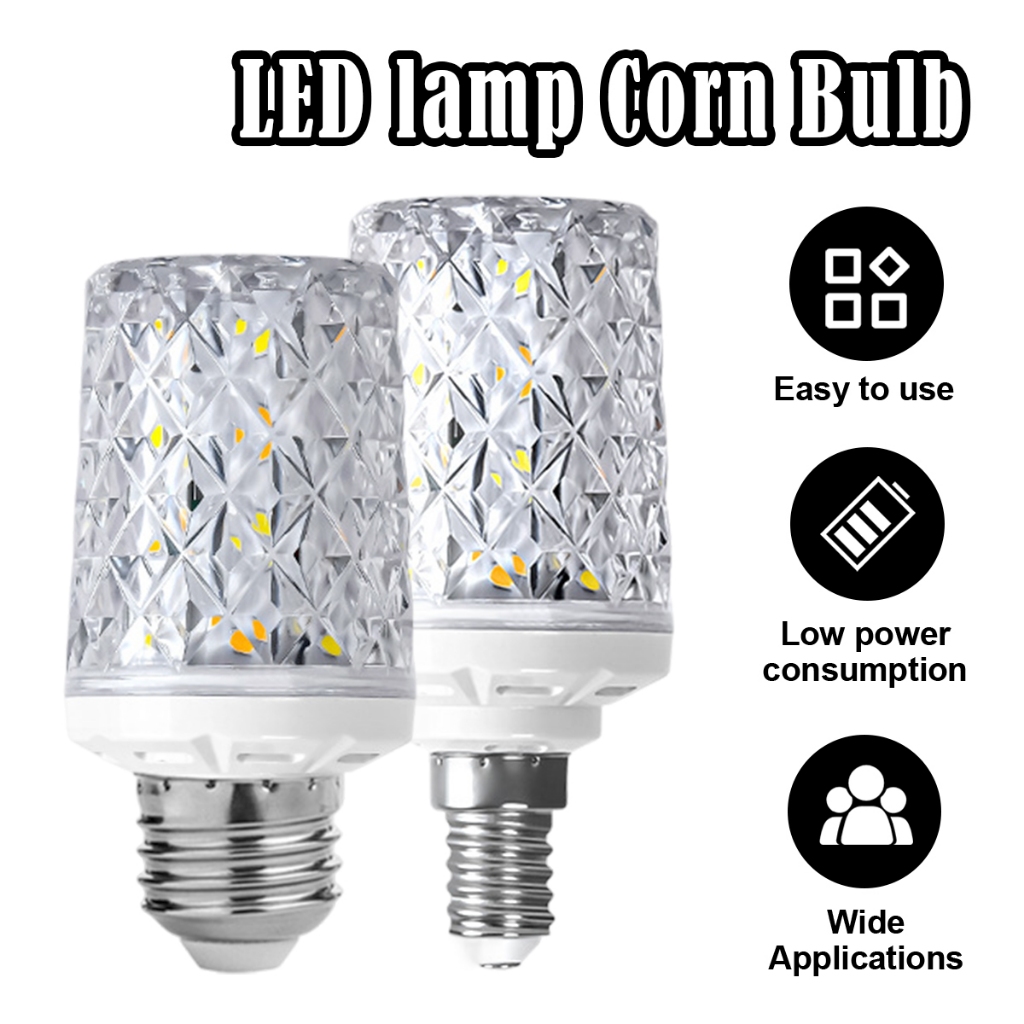 E14 E27 Led Corn Bulb 24W 30W 40W 50W Super Decorative Warm Room Bulbs SMD5730 Chip Cold White ...
