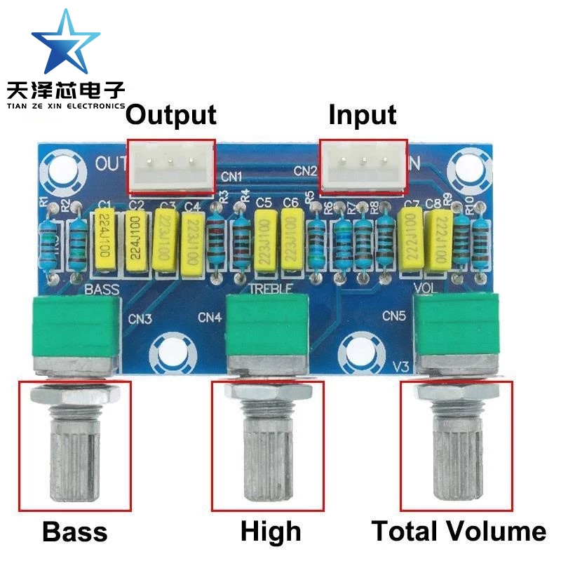 XH-M802 amplifier board high and low voltage tuning board volume ...