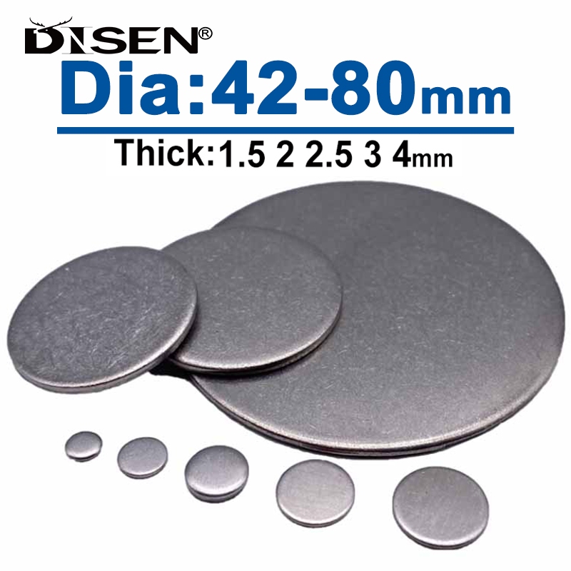 304 Stainless Steel Round Plate Circular Sheet Disc Solid Flat Pad ...