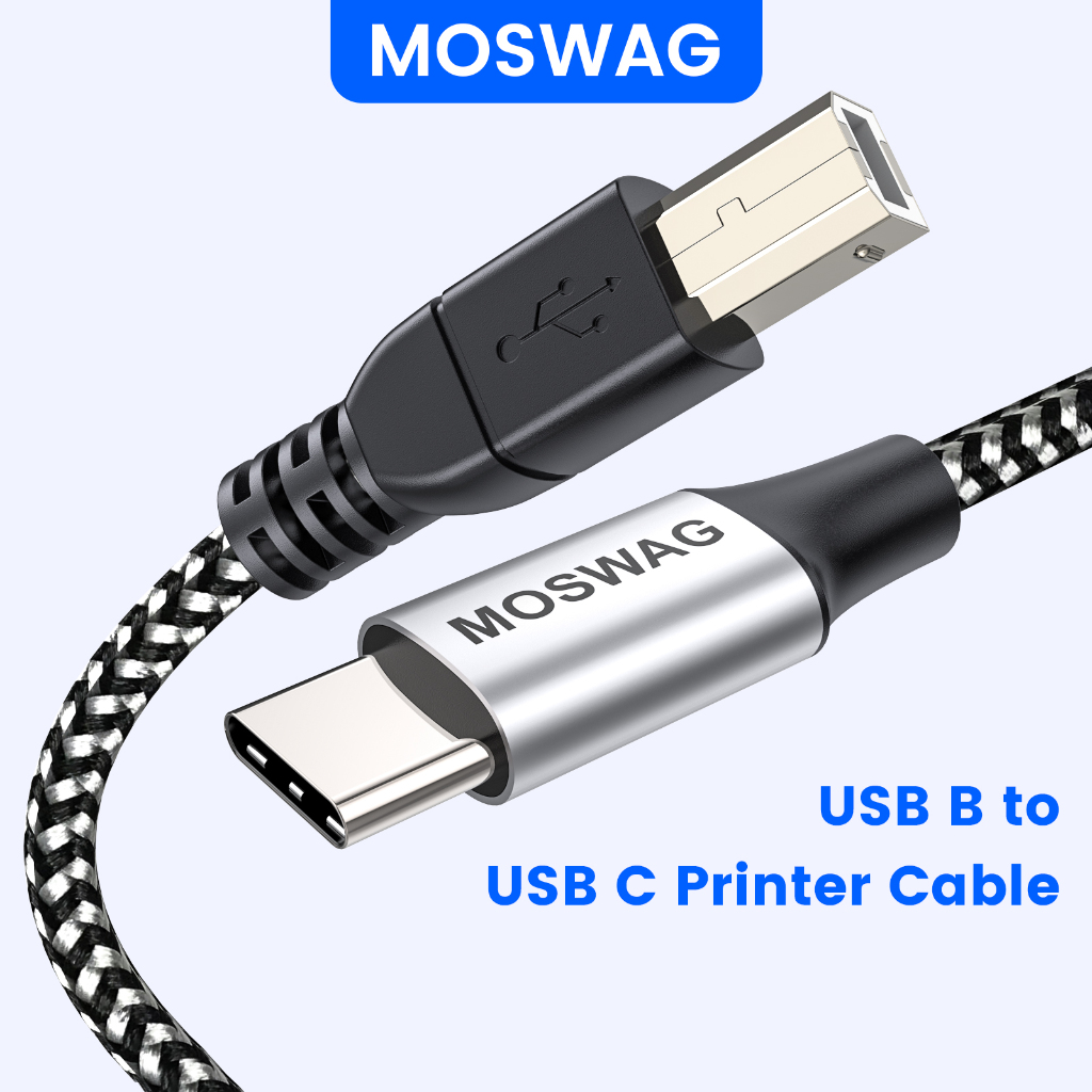 MOSWAG printer cable type c for Laptop to Midi Controller,Keyboard ...