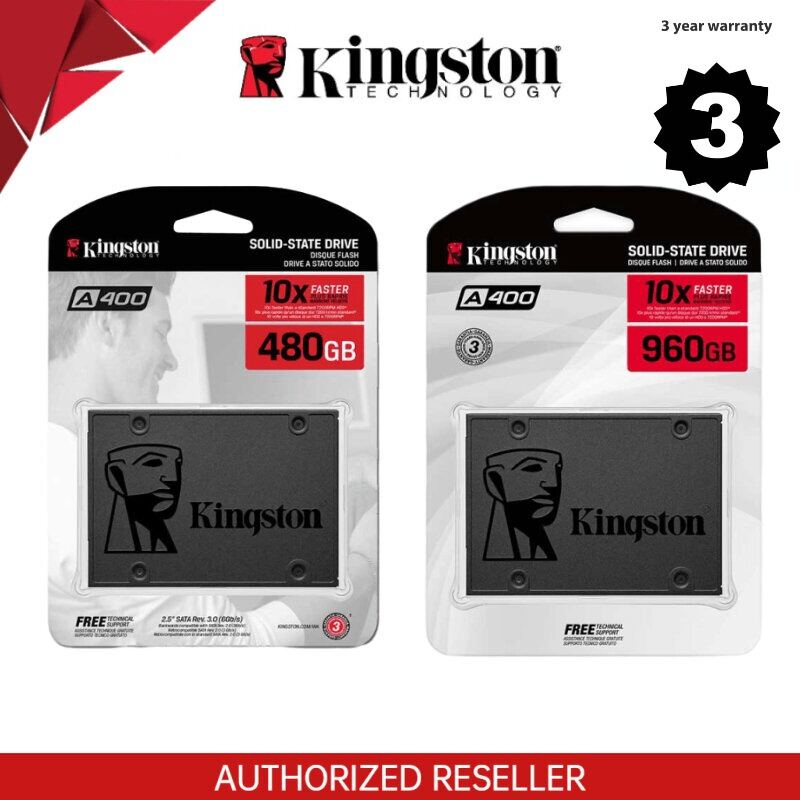 Kingston A400 480GB 512GB 960GB SATA3 2.5" Internal SSD Solid State Drive (SA400S37/480G ...