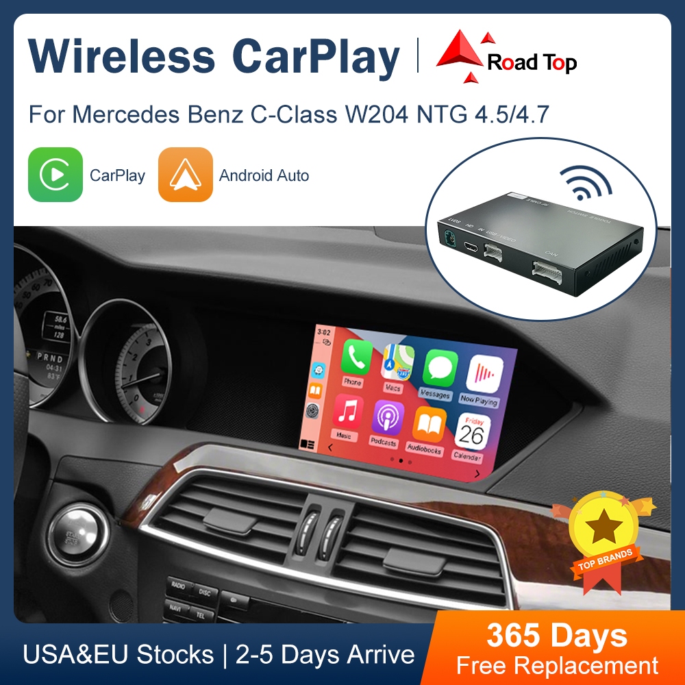 Wireless CarPlay Decoder for Mercedes Benz C-Class W204 NTG 4.5/4.7 ...