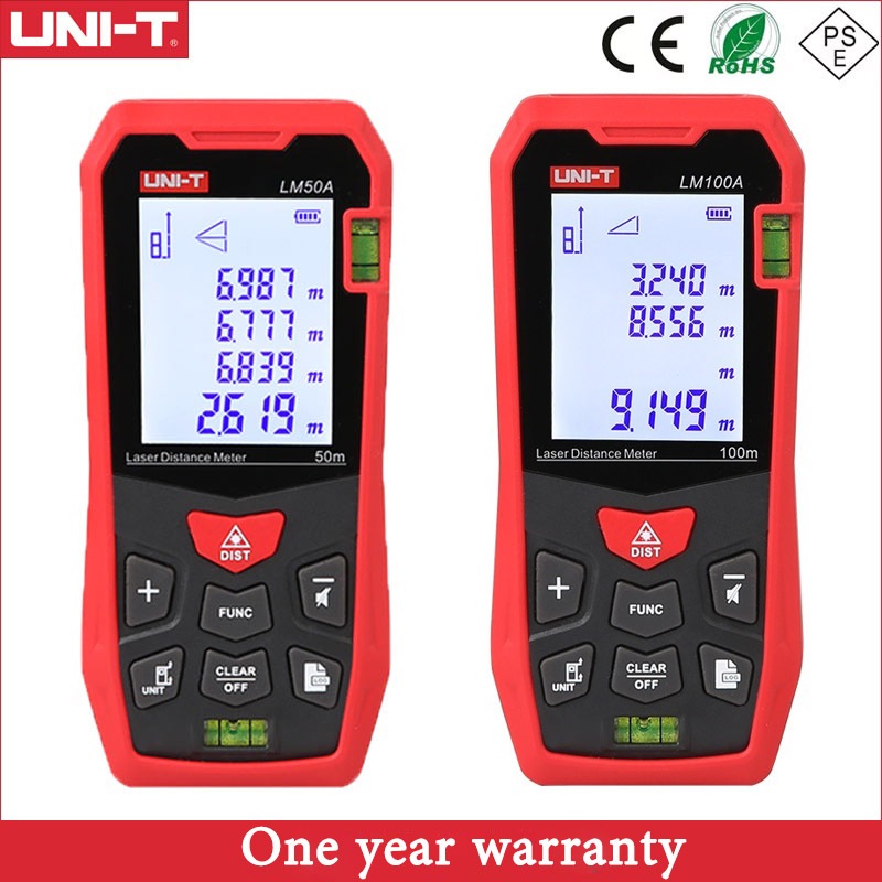 【One Year Warranty】UNI-T Laser Rangefinder LM50A LM70A LM100A LM120A ...
