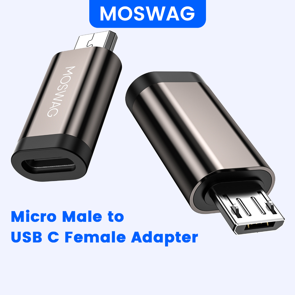 MOSWAG USB C to Micro USB Adapter, USB Type C Female to Micro USB Male ...