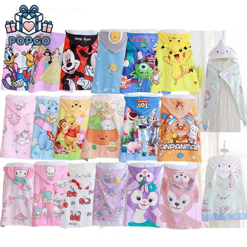 Bath Robe with Hood Cinnamoroll My Melody Pompompurin Hello Kitty ...