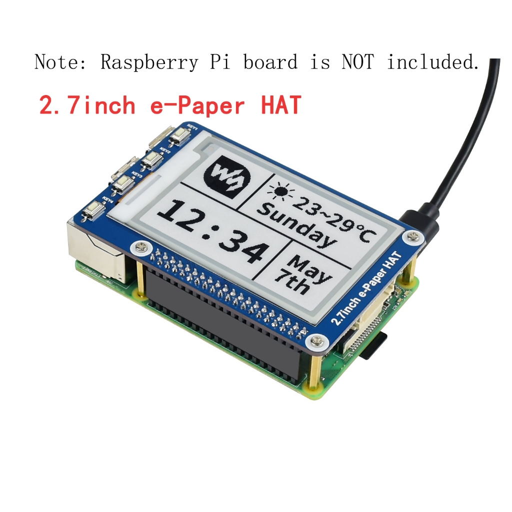 2 7inch Eink E Paper Display Screen Expansion Board Hat Kit For Arduino