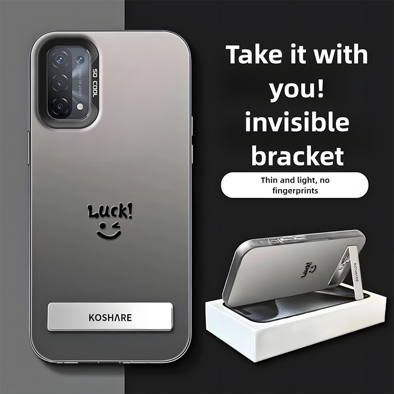 Case for phone OPPO A74 4G A74 5G A95 4G F19 Luck smiley face laser ...