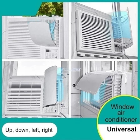 Window Aircond Deflector Adjustable Air Conditioner Windshield Window ...