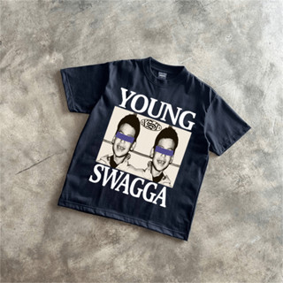 YOUNG SWAGGA new top T-shirt original art design pattern pure cotton ...