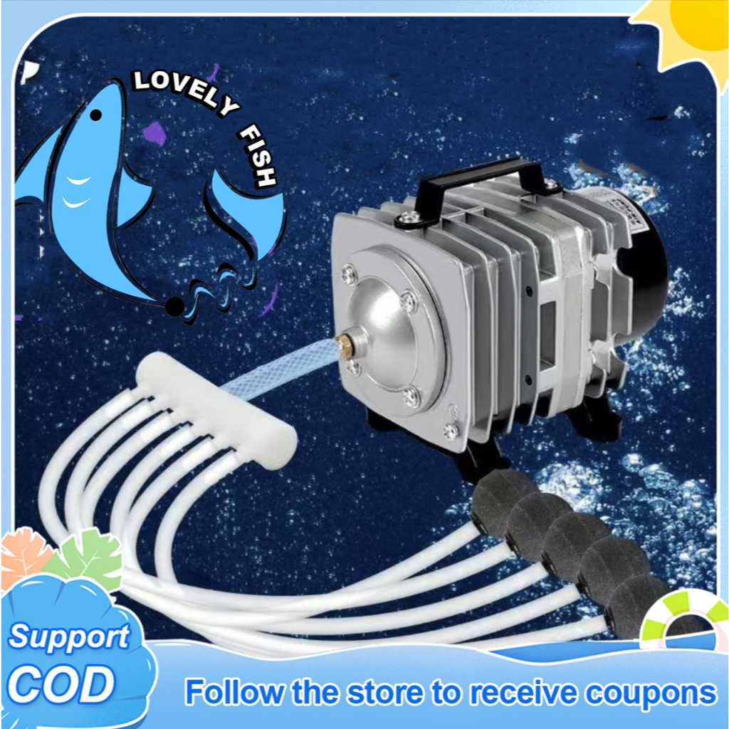 Aquarium Air Pump Electromagnetic Air Compressor Pump Aerator Pump Fish ...