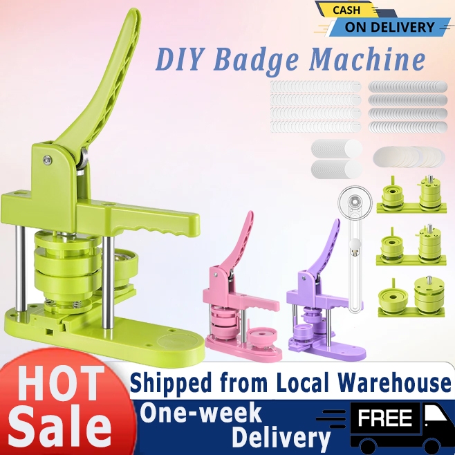 【Local Delivery COD】Button Badge Maker 25/32/58mm mold DIY Badge Pin ...