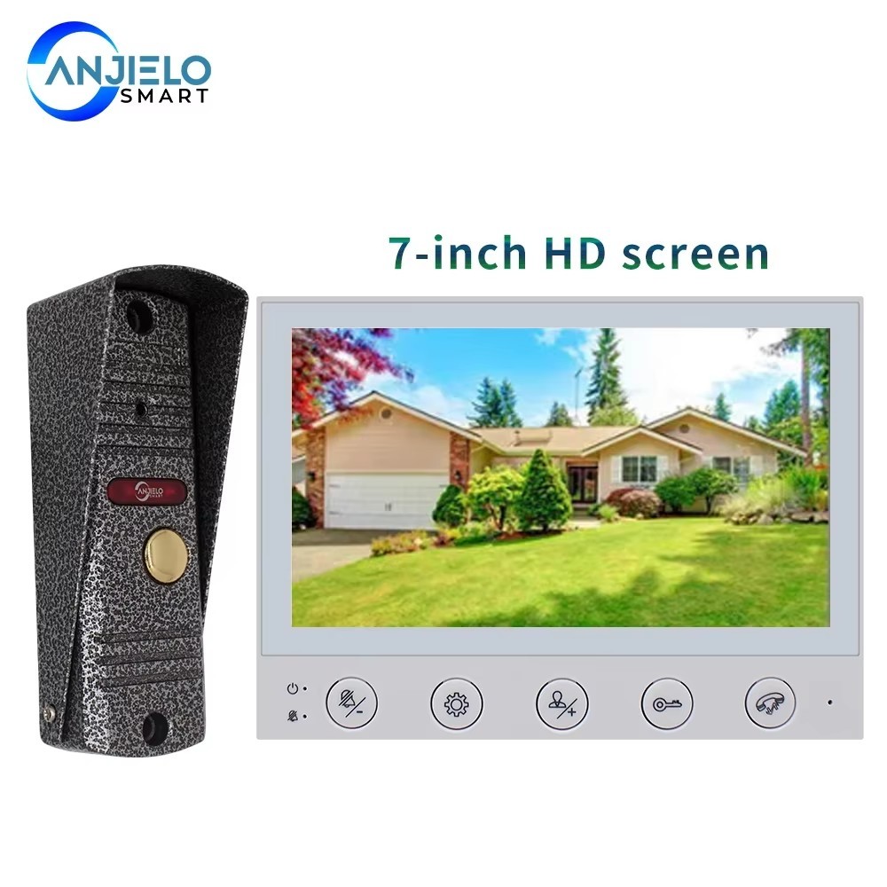 Anjielo 7Inch HD Video Intercom Camera Doorbell with Motion Detection ...
