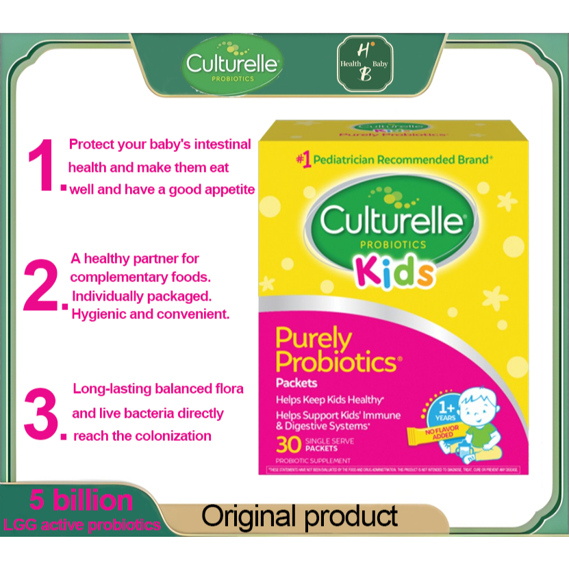 Culturelle Kids Packets Daily Probiotic Formula Supplement | Shopee ...
