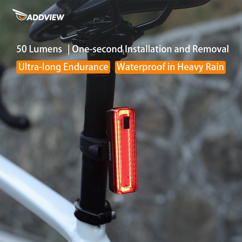ADDVIEW bicycle taillight, high-brightness for night riding ...