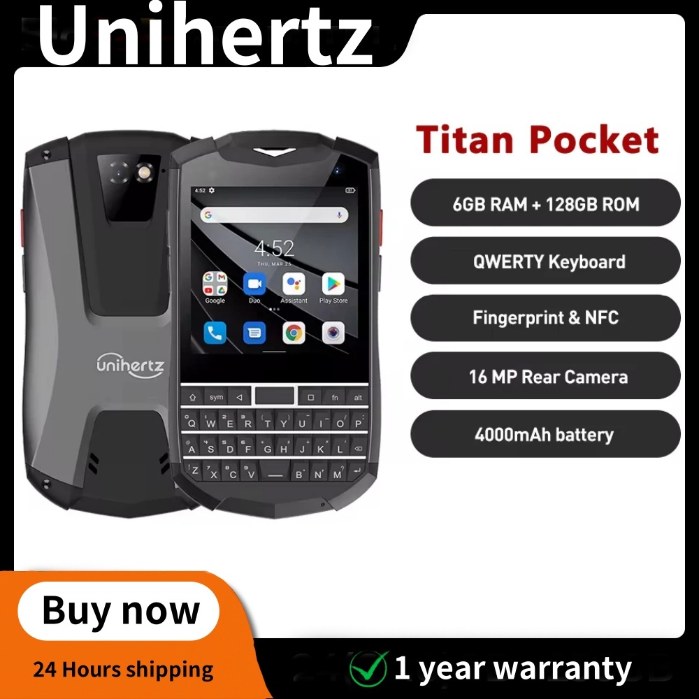 Unihertz Titan Pocket Small QWERTY Smartphone Android 11 6GB 128GB 3.1 Inch Dual SIM Unlocked ...