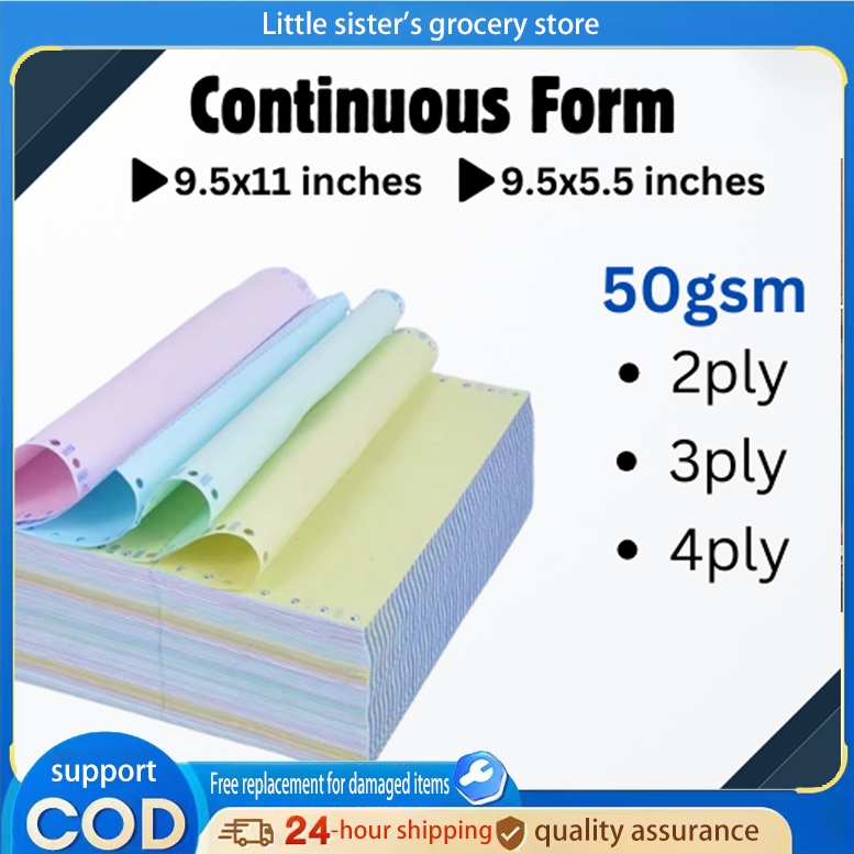 2/3/4 PLY continuous forms computer printing carbonless 9.5"*11"/9.5"*5 ...