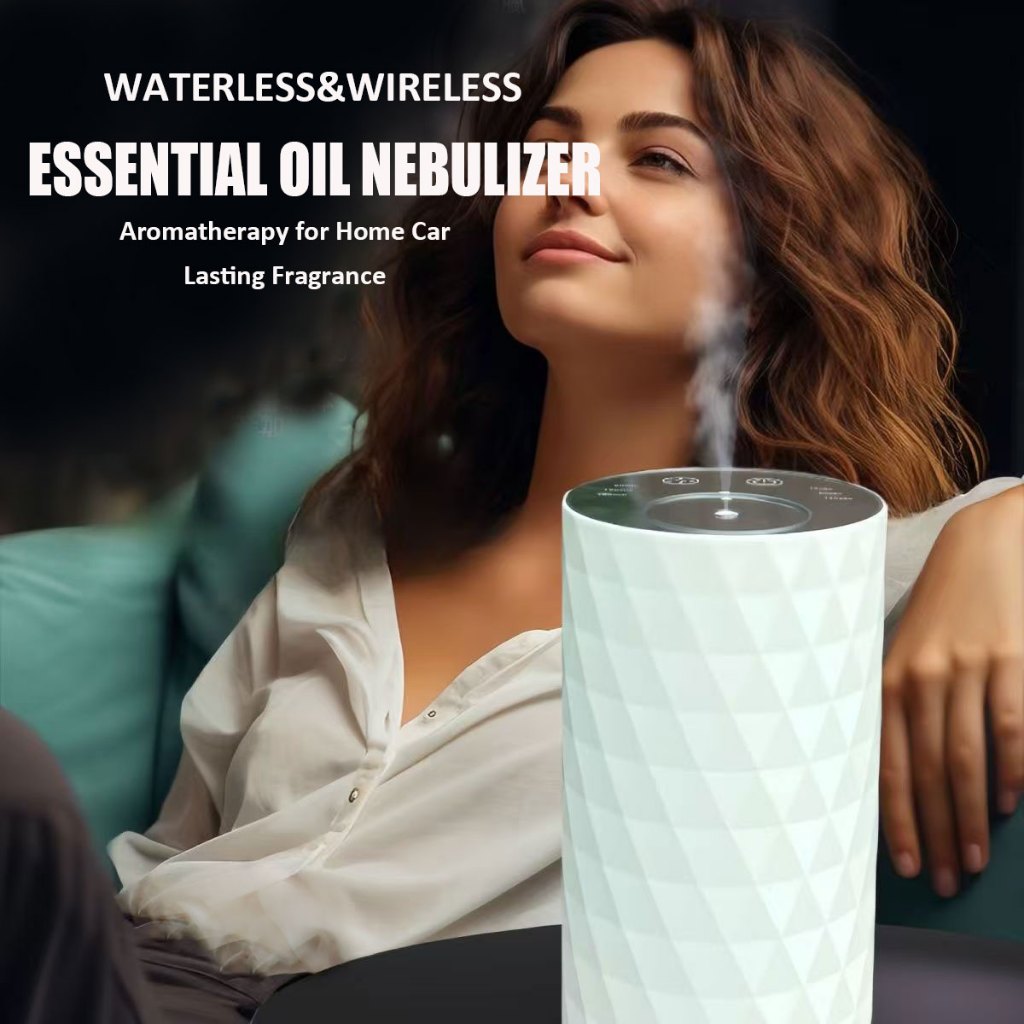 Waterless Essential Oil Nebulizer Aroma Diffuser with Intelligent ...