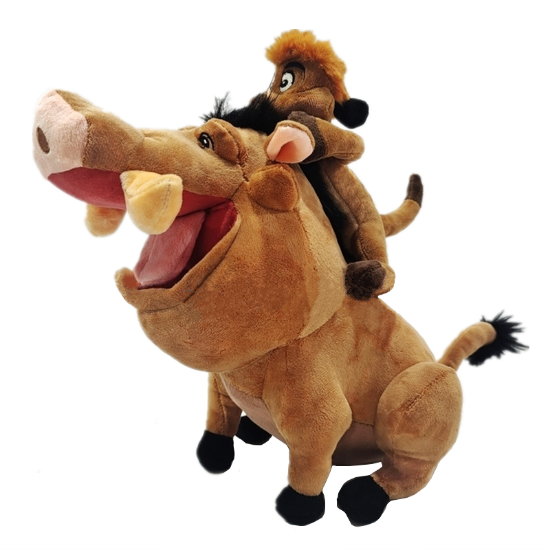 The Lion King Pumbaa With Timon Plush Toy Cute Wild Boar Meerkat ...