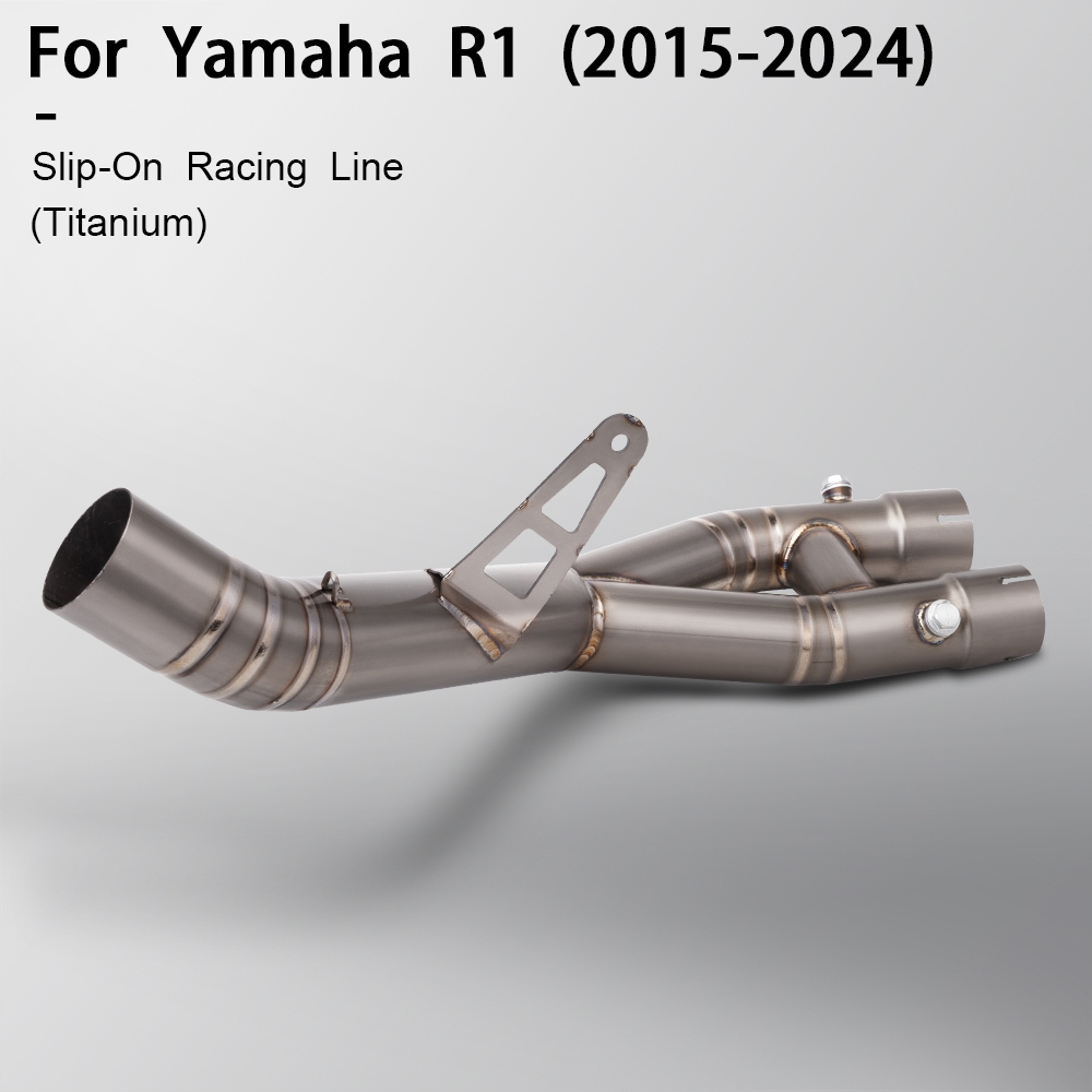 Titanium alloy stainless exhaust middle pipe fitting 60mm interface for ...