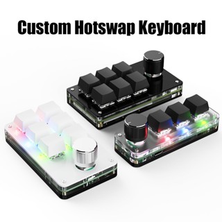 SIKAI Programming Macro Custom Knob Keyboard RGB 3 Key Copy Paste Mini ...
