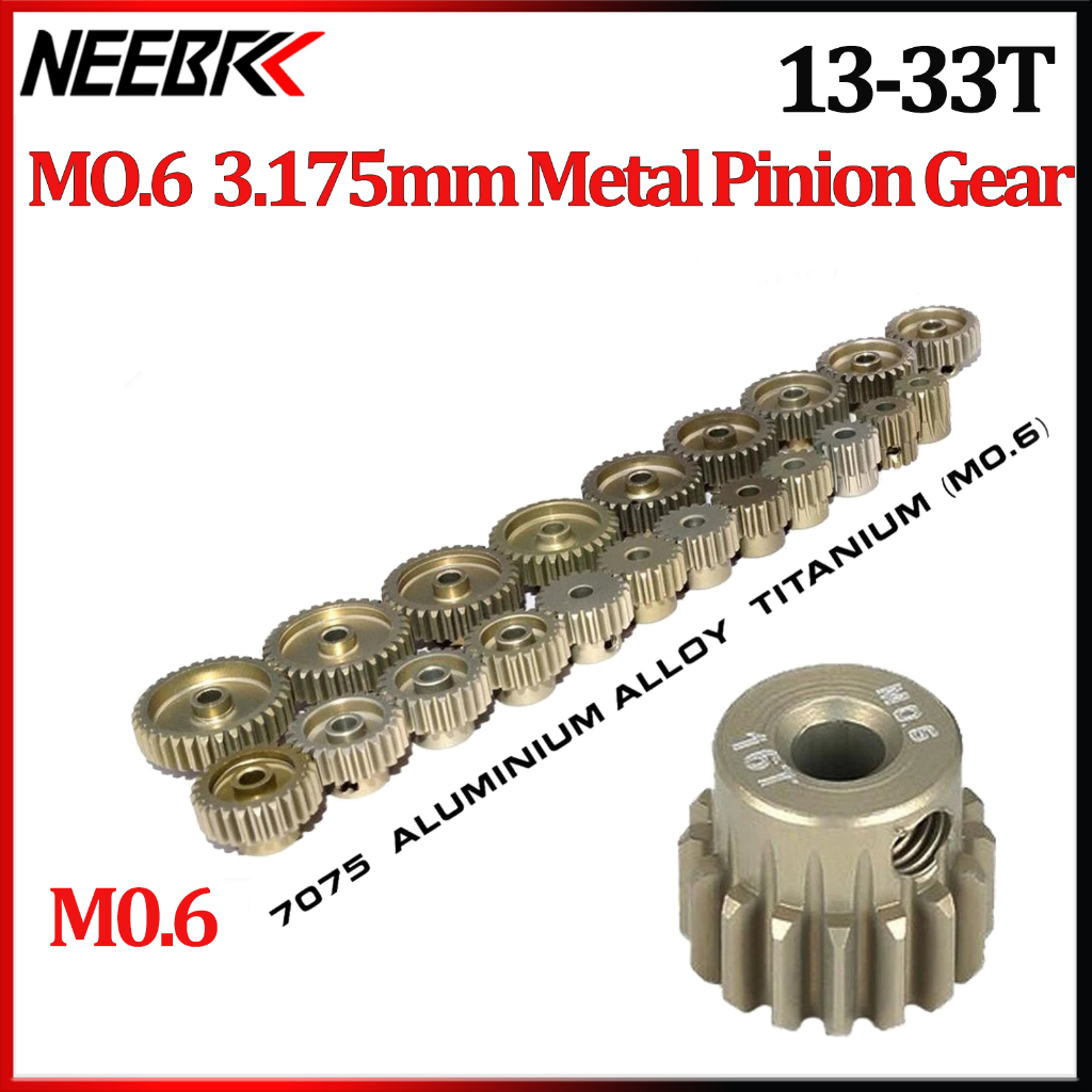 SURPASS HOBBY M0.6 3.175mm 13T 15T 17T 18T 20T 22T 24T 28T 30T 33T Aluminum Alloy Pinion Motor ...