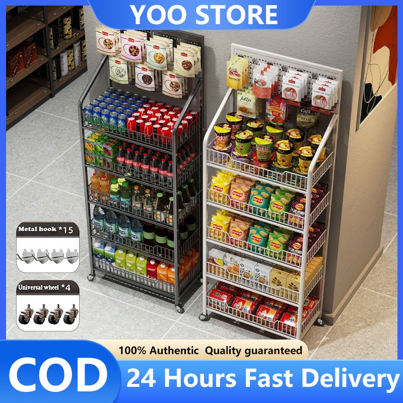 Supermarket Shelves Display Grocery Rack Store rack Multi-layered Shelf ...